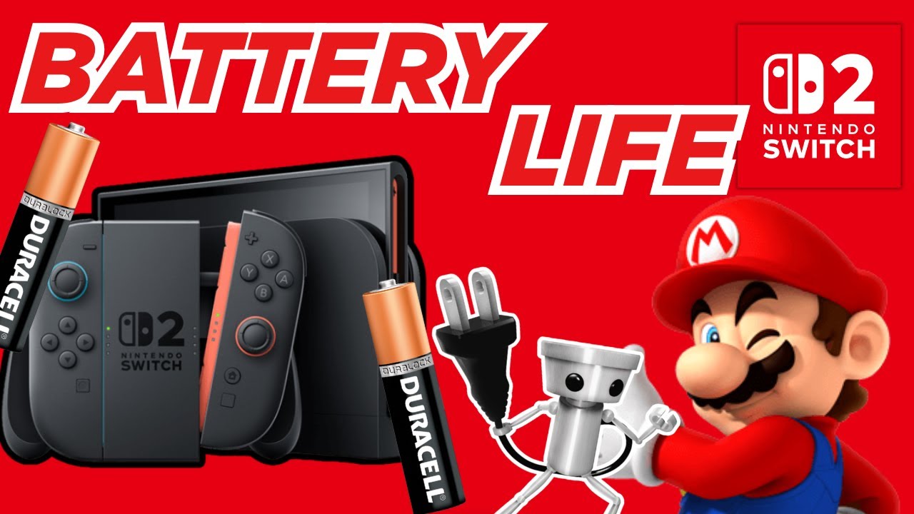Nintendo Switch 2 Battery Life Officially Revealed By Nintendo! And It ...