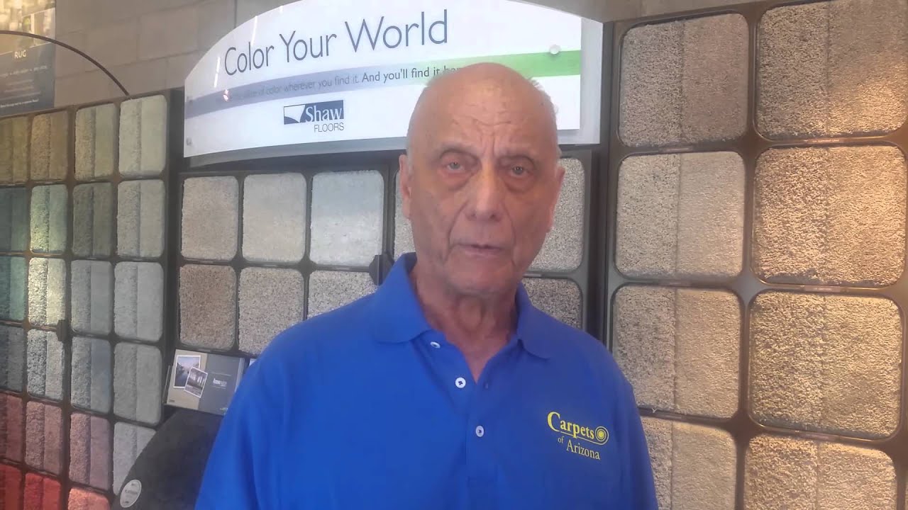 solution dyed nylon carpet vs beck dyed - YouTube