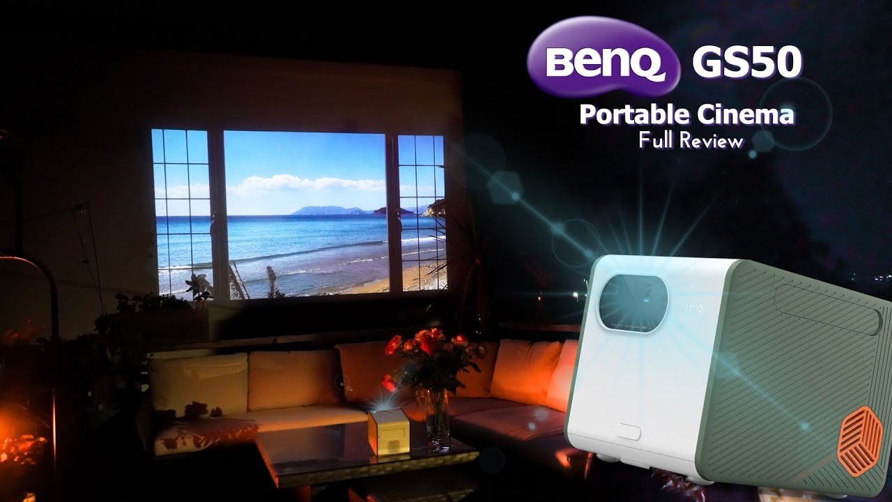 BenQ GS50 Indoor & Outdoor Portable Full HD Home Cinema Projector - YouTube