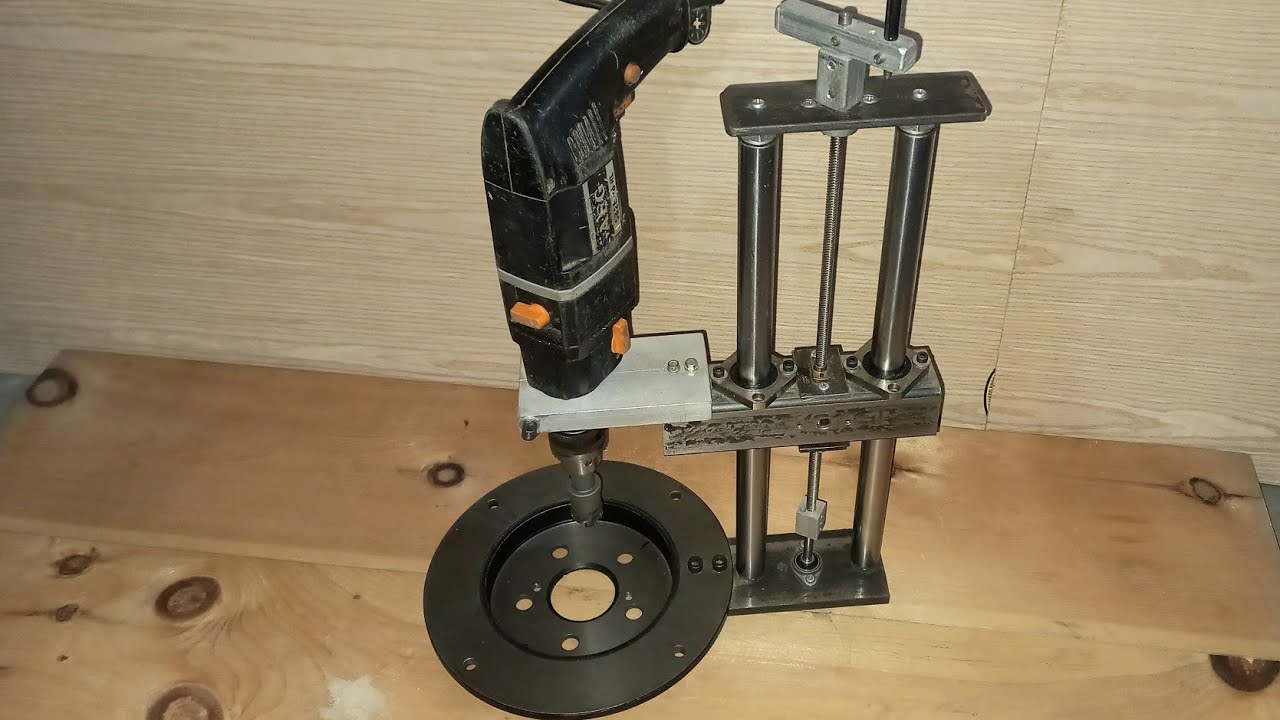 Homemade drill press | diy drill press build - YouTube