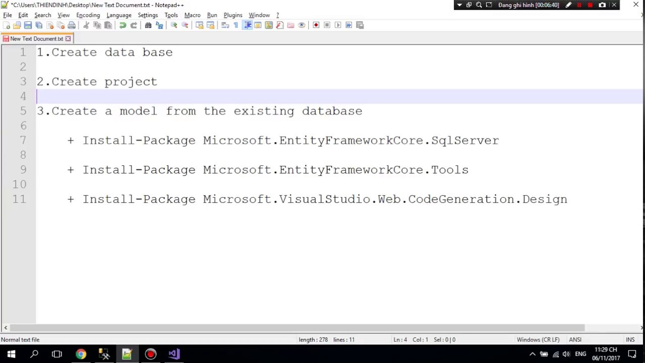 Crud Web Api Core And Angular 4 Part 1 Youtube