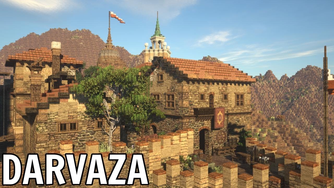 Most Beautiful Mediterranean Minecraft Village - YouTube