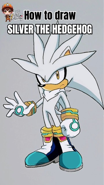 How to Draw Silver the Hedgehog – Easy Step by Step! 🦔 #shorts" - YouTube