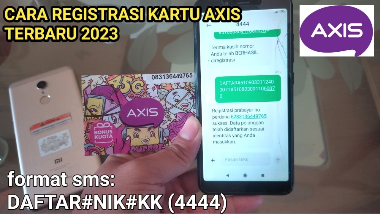CARA REGISTRASI KARTU AXIS TERBARU 2023 | CARA AKTIVASI KARTU AXIS ...