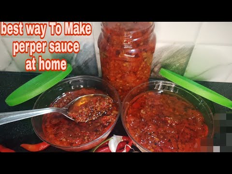 How To Make Perper Sauce / The Best Way To PEPPER SAUCE / RED PEPPER ...