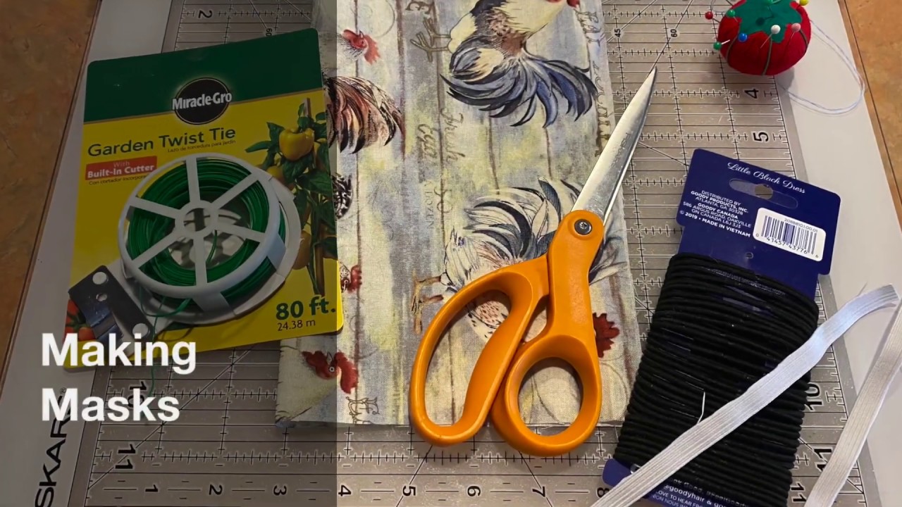 How to make a face mask with filter pocket and nose piece. - YouTube