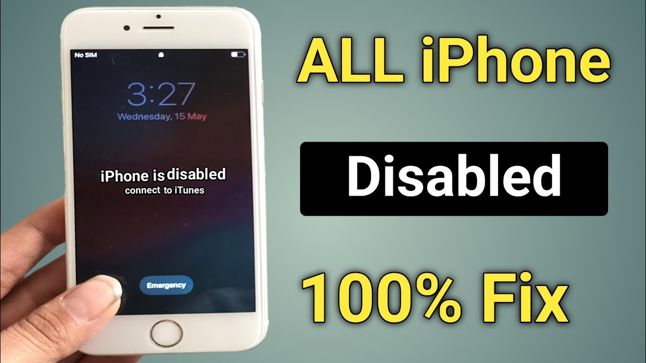 iphone is disabled contact to itunes fix || how to fix disabled iphone ...