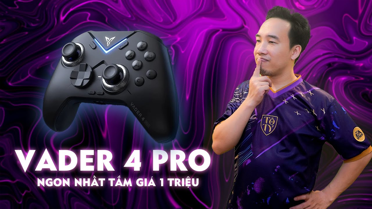 Đập hộp Vader 4 Pro - Tay cầm đẳng cấp cực kì đáng để mua | Review công ...