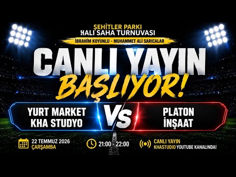 Yurt Market KHA Studio 🆚 Platon İnşaat / Canlı Yayın