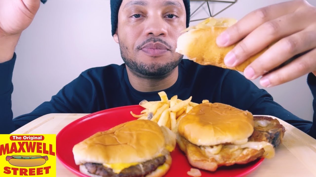 The Original Maxwell Street Polish Cheese Burger & Pork Chop Sandwich ...
