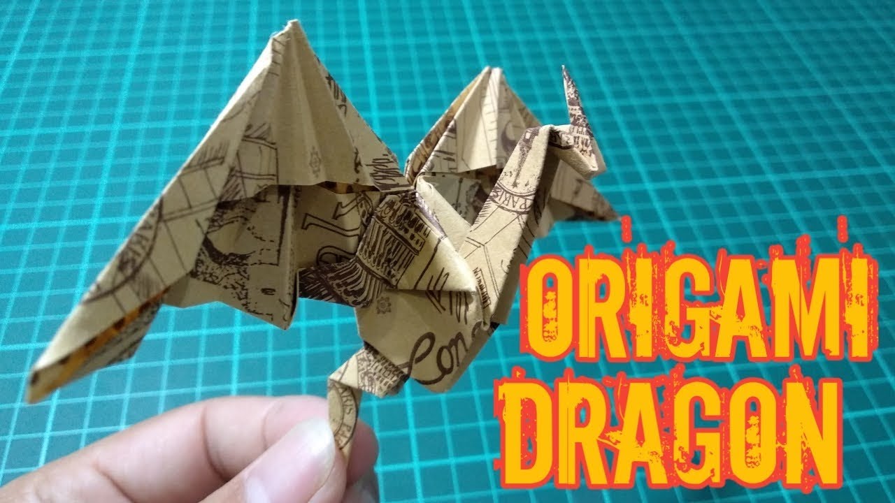 Origami Flying Dragon Tutorial - YouTube