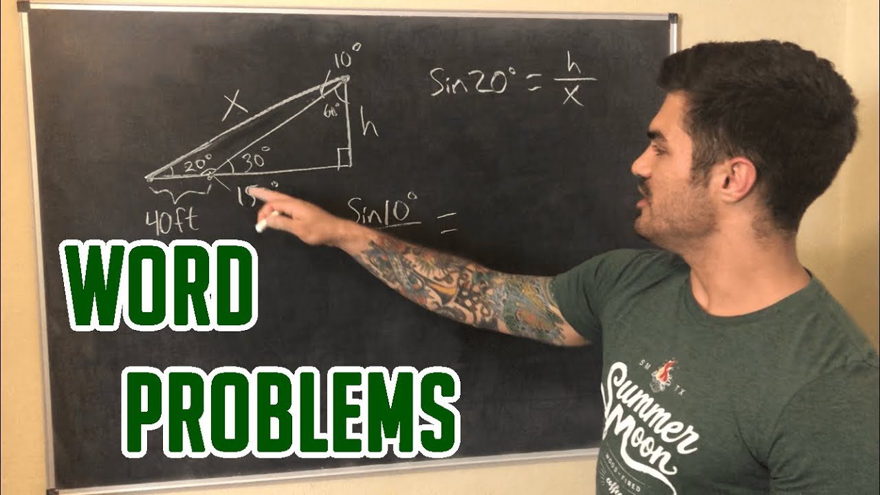 Law of Sines and Law of Cosines Word Problems - YouTube