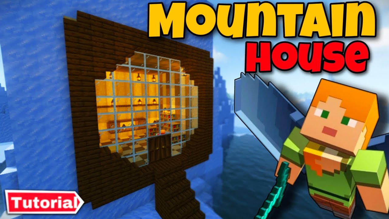 Ice Mountain HOUSE Minecraft tutorial | Easy tutorial 🥶 #minecraft # ...