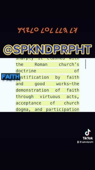 Justification by Faith Alone: Luther's Misinterpretation of Scripture. - YouTube