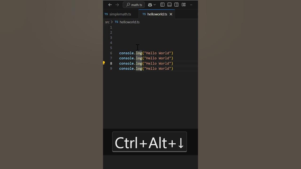 Shortcuts for copying in VS Code - YouTube
