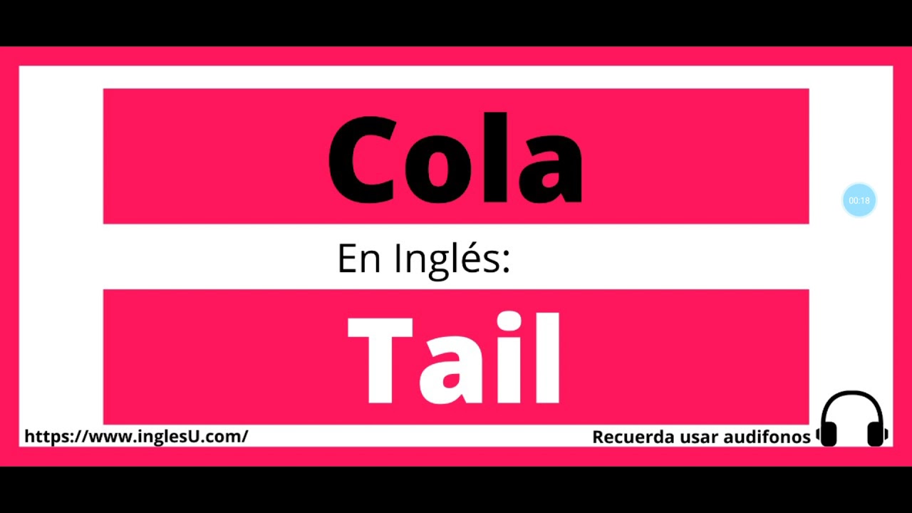 Cómo se dice cola en inglés - cola en ingles - YouTube