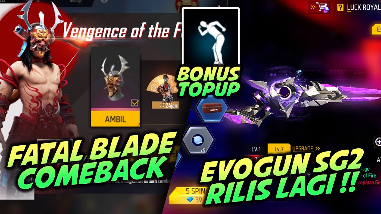 BOCORAN FF TERBARU - MODE FATAL BLADE 2020 RILIS ! EVOGUN M1887 ...