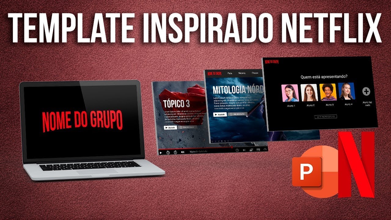 Template Netflix em powerpoint, tutorial e arquivo para download - YouTube