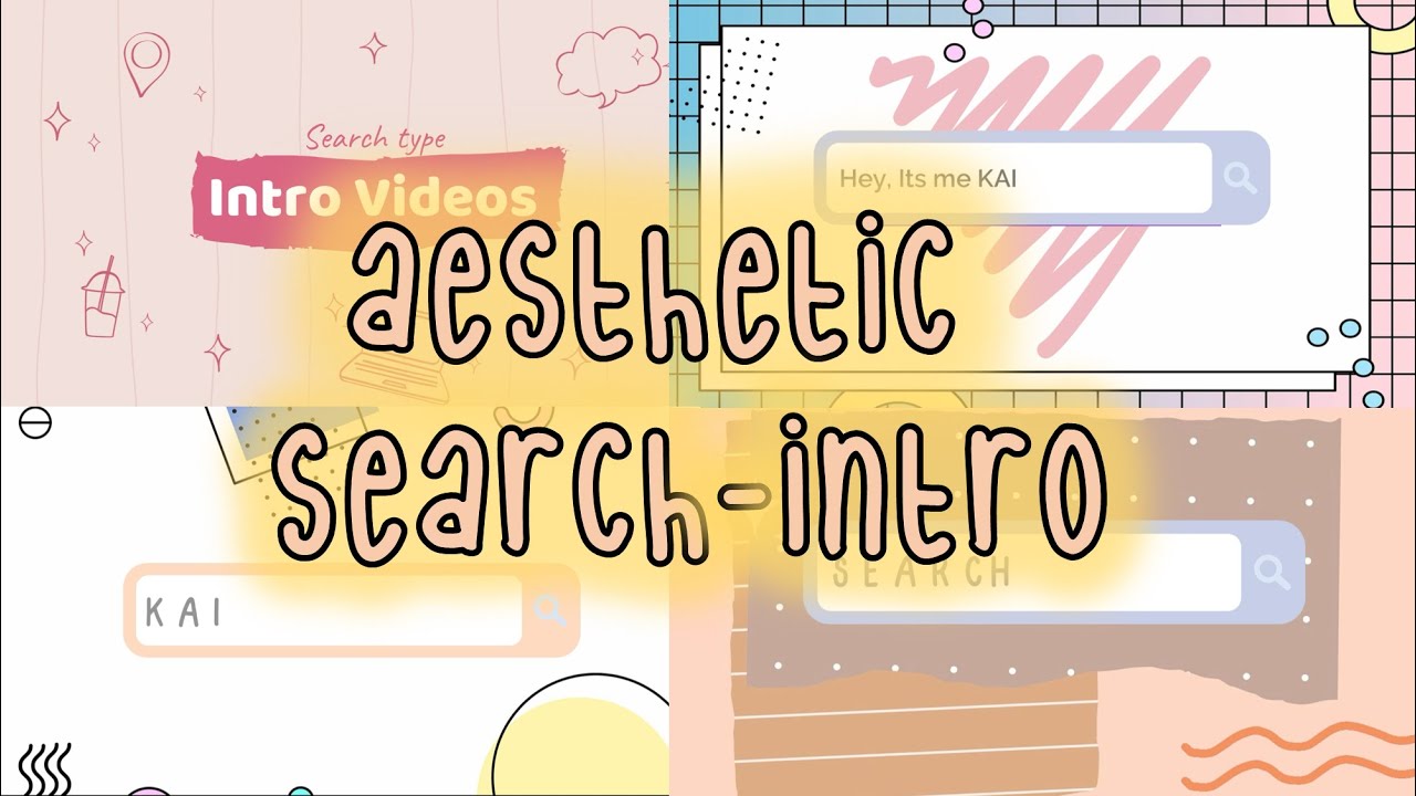 Aesthetic Intro | Search Type | Free Template | No Text | 2020 - YouTube