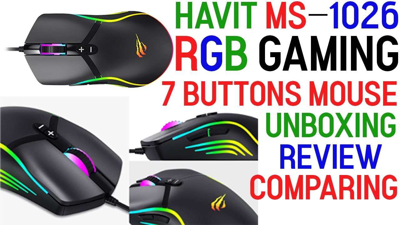 Havit ms1026 7-button rgb backlit gaming mouse Havit ms 1026 unboxing ...