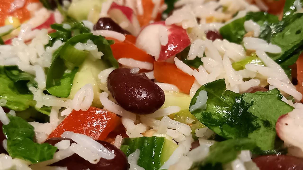 Rice and Bean Salad - YouTube