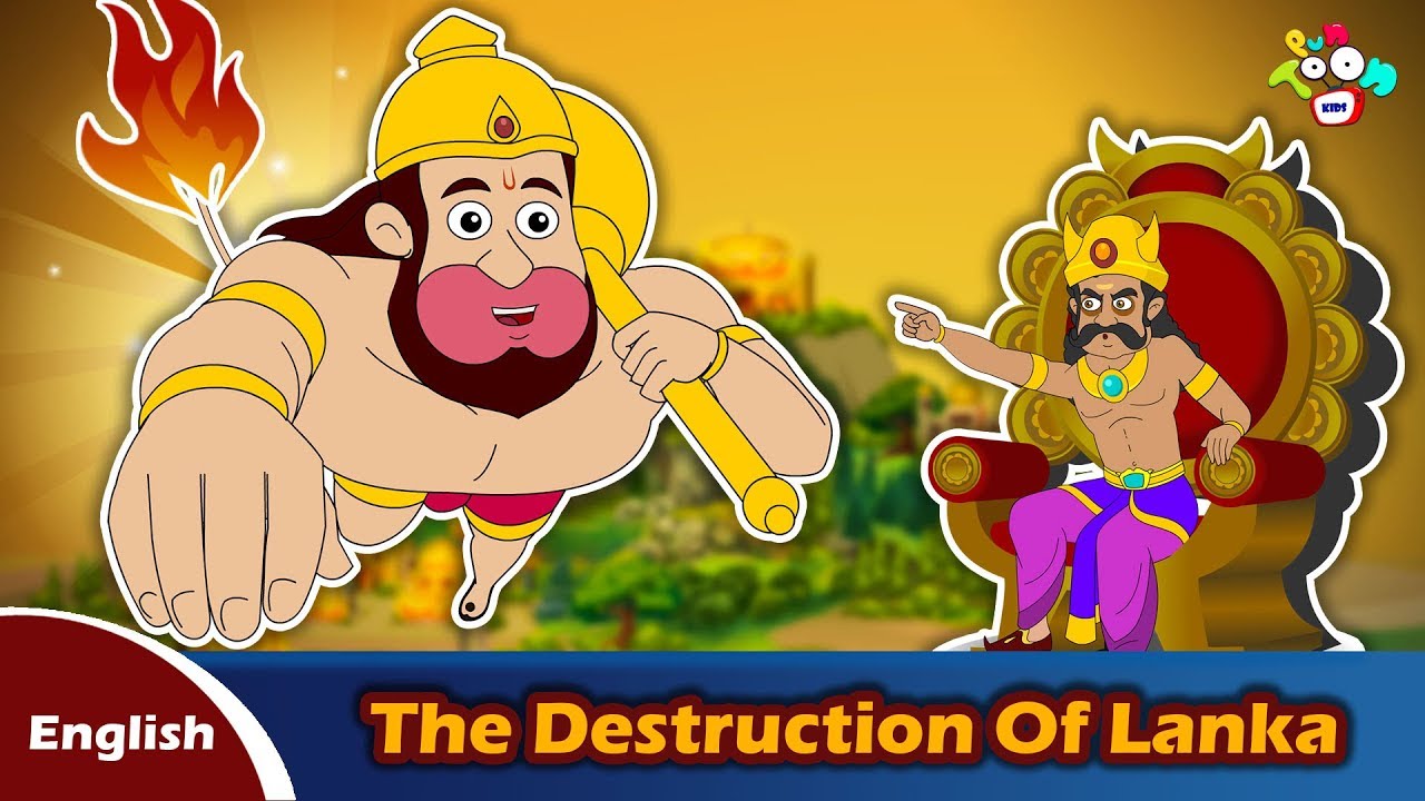 Lanka Dahan | Destruction Of Lanka | Ramayan Moral Story | English ...
