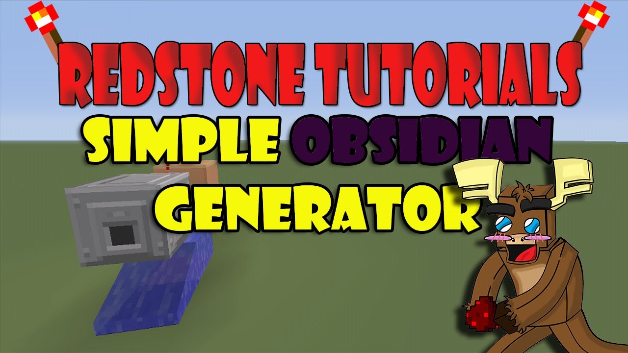 Simple Obsidian Generator "Tutorial" (Minecraft Xbox 360) - YouTube