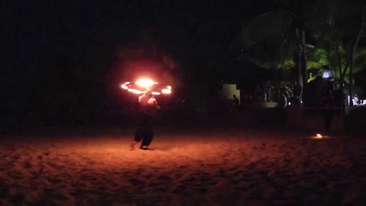 Beautiful Barefoot girl Dancing with Fire - YouTube