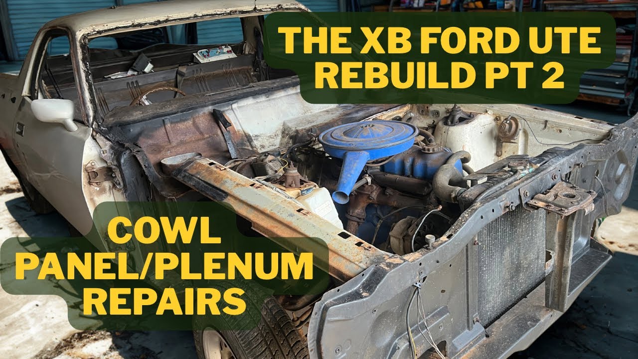 How to remove and repair ford cowl panel / plenum and dash removal XA ...