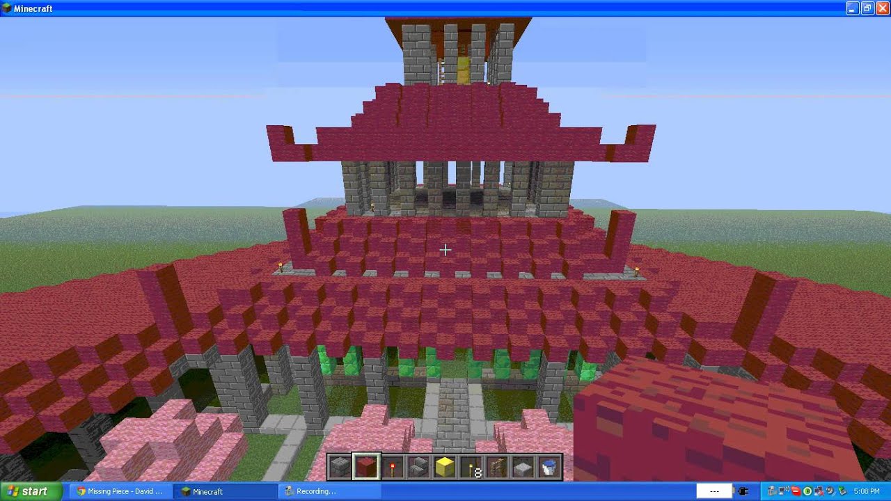 Minecraft Chinese style castle - YouTube