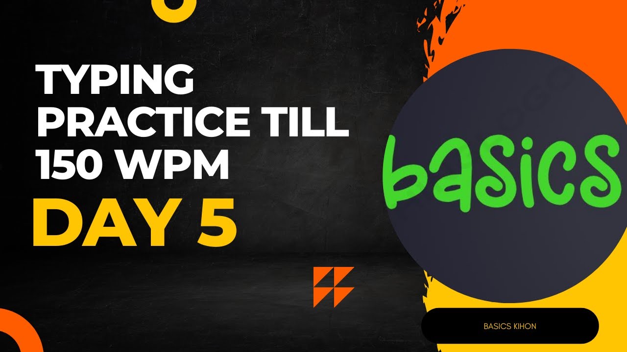 Day 5 on improving my typing speed to 150 WPM - YouTube