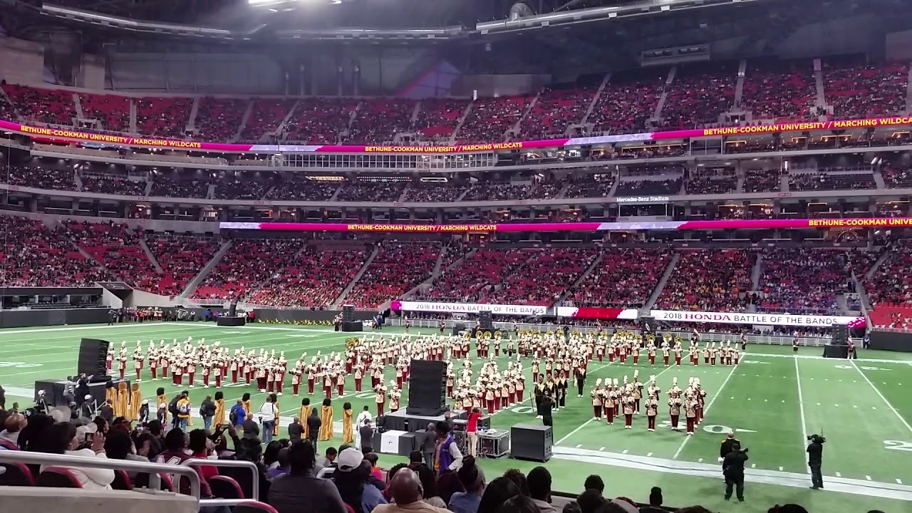 Bethune Cookman University marching band at Honda Battle of the Bands ...
