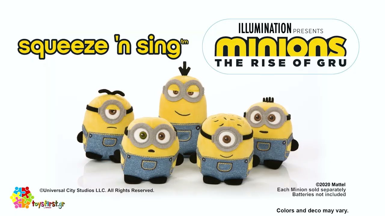 Minions Squeeze & Sing, toysfirst gr - YouTube