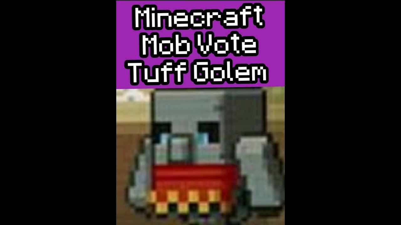Minecraft mob vote Tuff Golem #short #minecraft #tuffgolem #mobvote ...