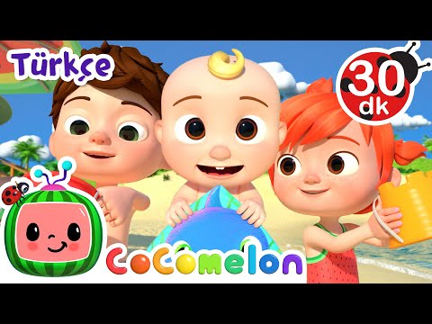 Yaz Geldi! ☀️ Plajda Kumdan Kale ve Deniz Keyfi! | CoComelon Türkçe | Çizgi Film | Bebek Şarkıları