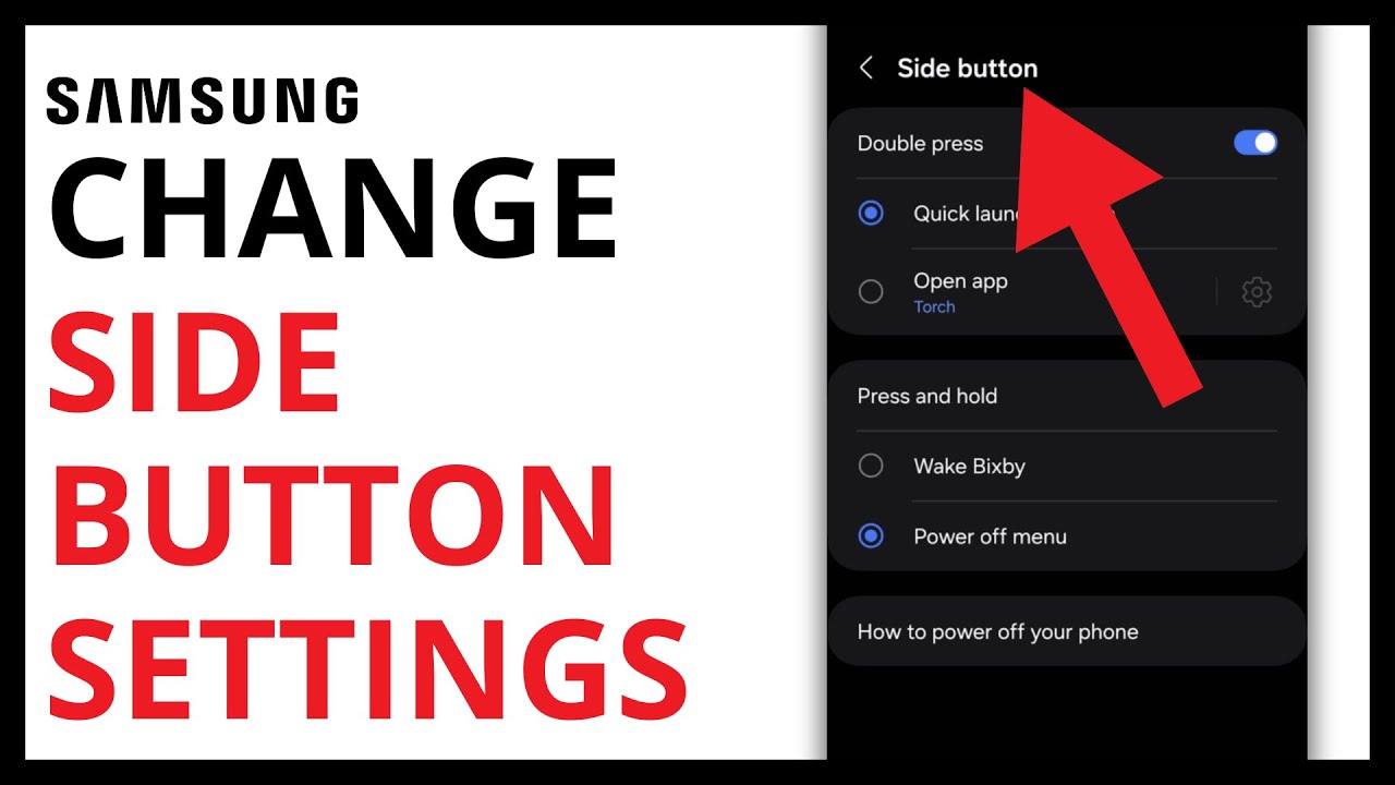 How to Change Side Button Settings on Samsung Galaxy - YouTube