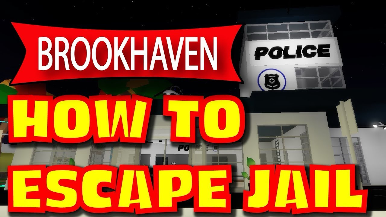 How to escape jail in Brookhaven - YouTube