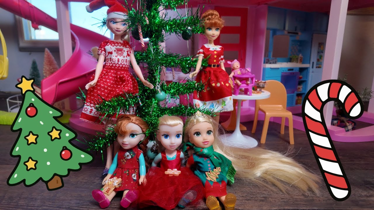 Elsa and Anna decorate Christmas tree!! #christmas #christmastree #elsa ...