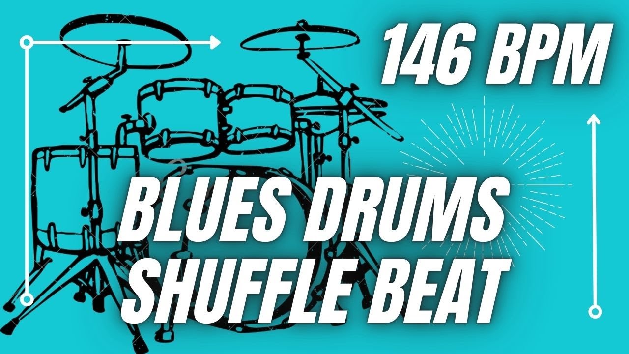 146 BPM Blues Drum Beat - 146BPM Drums only Backing Track - YouTube
