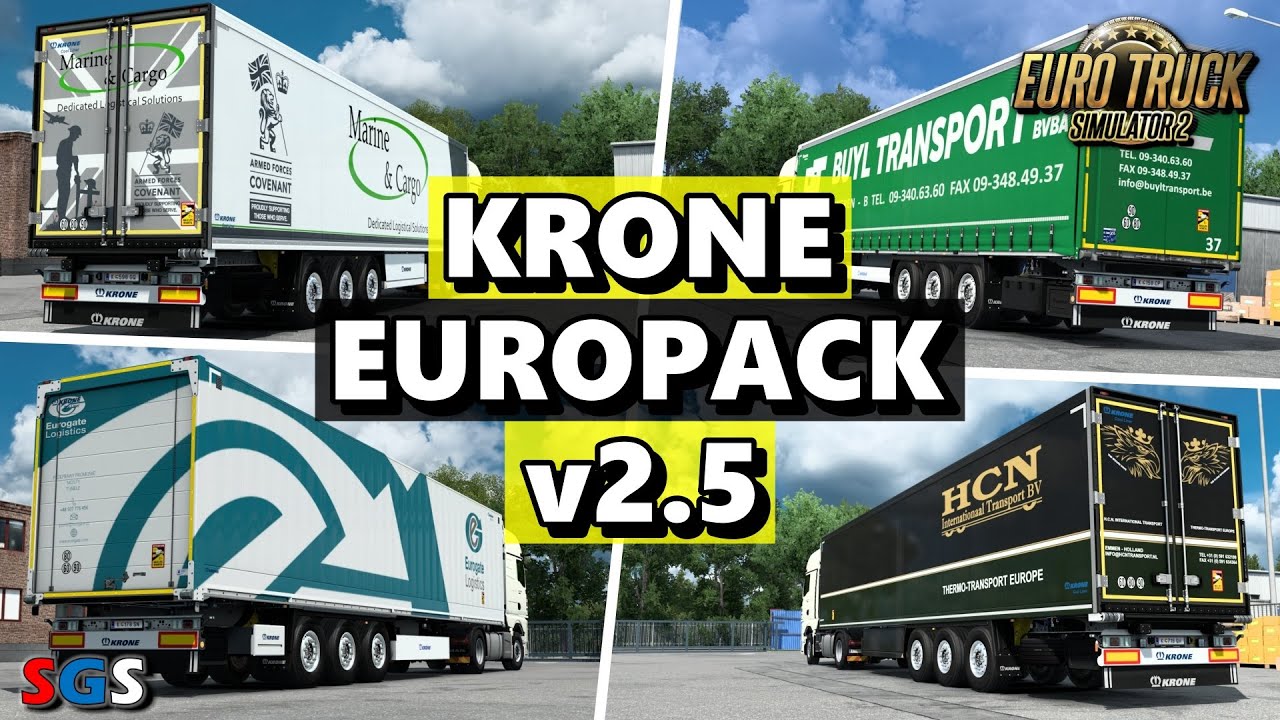 |ETS2 1.47| Krone EuroPack v2.5 [Skin Mod] - YouTube