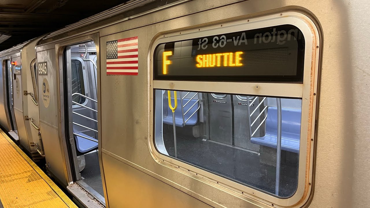 MTA IND 63rd Street Line Special: R160A (F) Shuttle Train Full ...