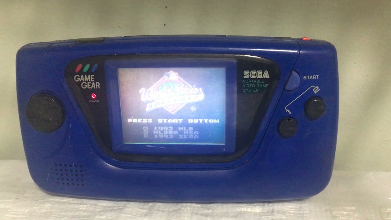 Blue Sega game gear demo - YouTube