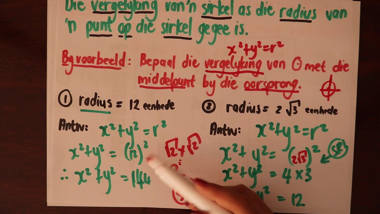 Sirkels Deel 3 - Tegniese Wiskunde - YouTube