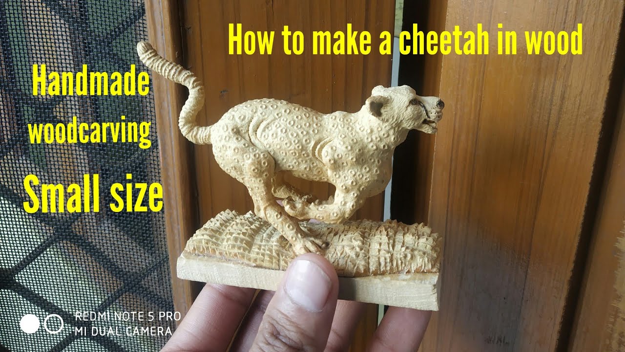 How to make a cheetah in wood / लकड़ी में चीता कैसे बनाये - YouTube