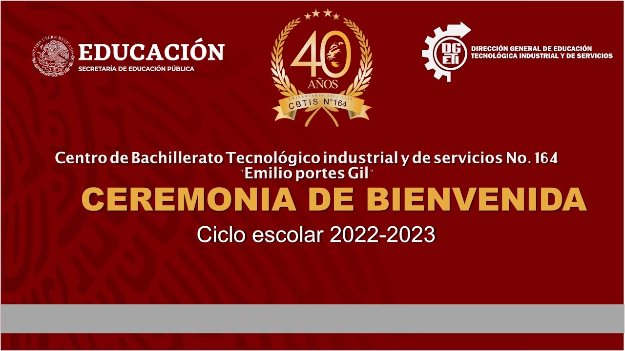 Ceremonia de Bienvenida CBTis 164 - YouTube