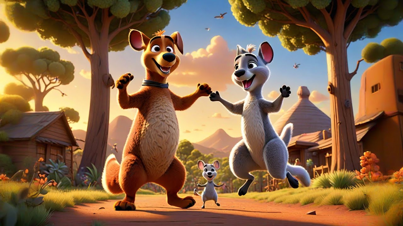 Five Jumping Kangaroos Roll Dice | Fun Counting Song for Kids | Bouncy ...