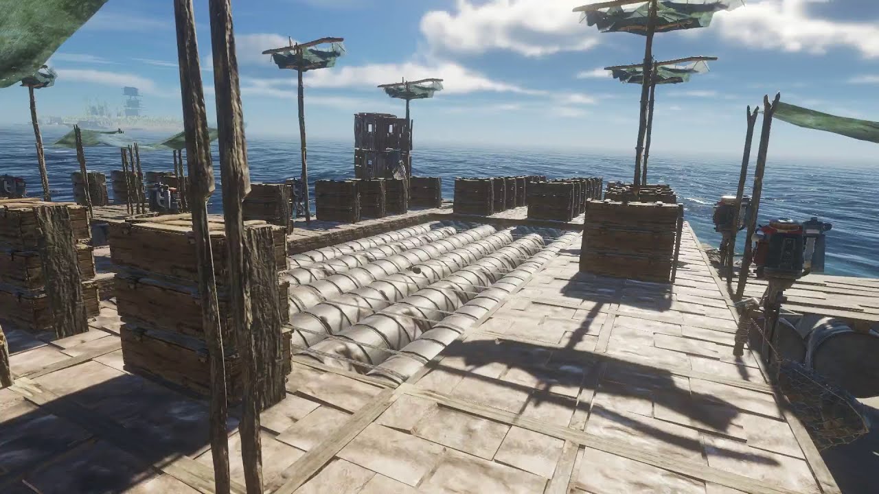 Stranded Deep Create Great Raft Float on Island - YouTube