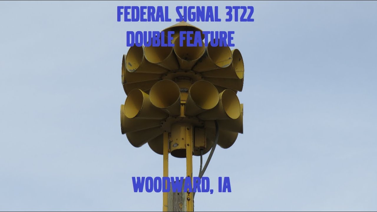 Federal Signal 3T22A Double Feature Siren Test | Noon Blast & Full ...