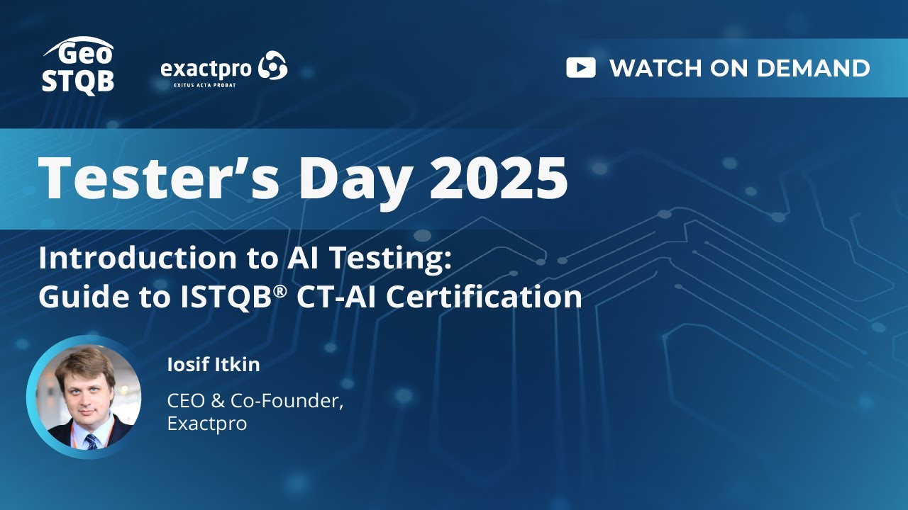Tester's Day 2025: Introduction to AI Testing: Guide to ISTQB CT-AI ...