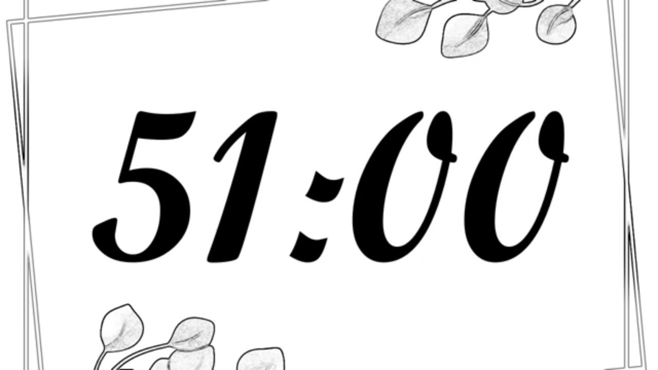 51 Minute Timer | 3060 Second Timer | 51 Minute Countdown with Music ...